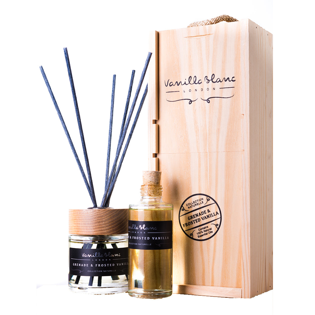 Grenade & Frosted Vanilla Diffuser Set With Refill | Vanilla Blanc